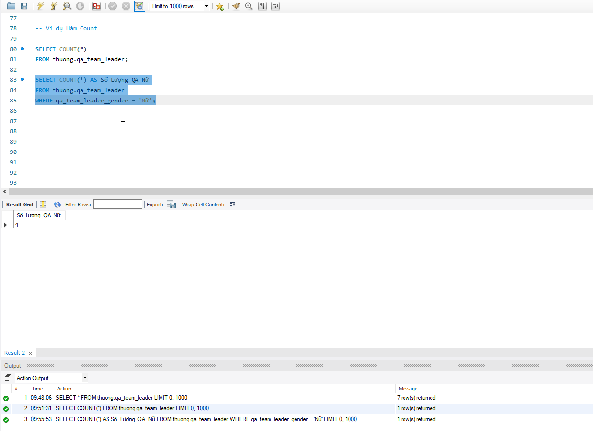 MỘT SỐ THAO TÁC CƠ BẢN TRÊN MYSQL MÀ TESTER/QA NÊN BIẾT (Phần 6)