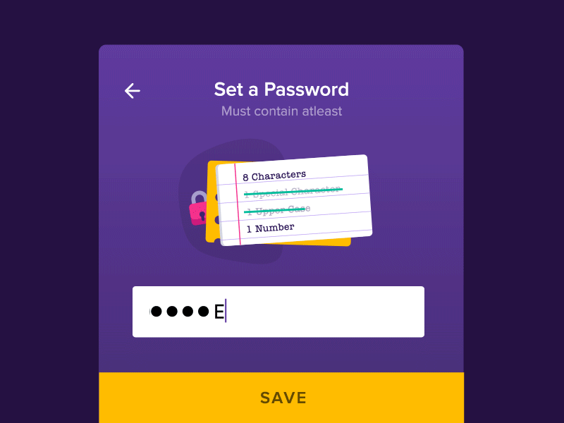Password Validation Animation - Android