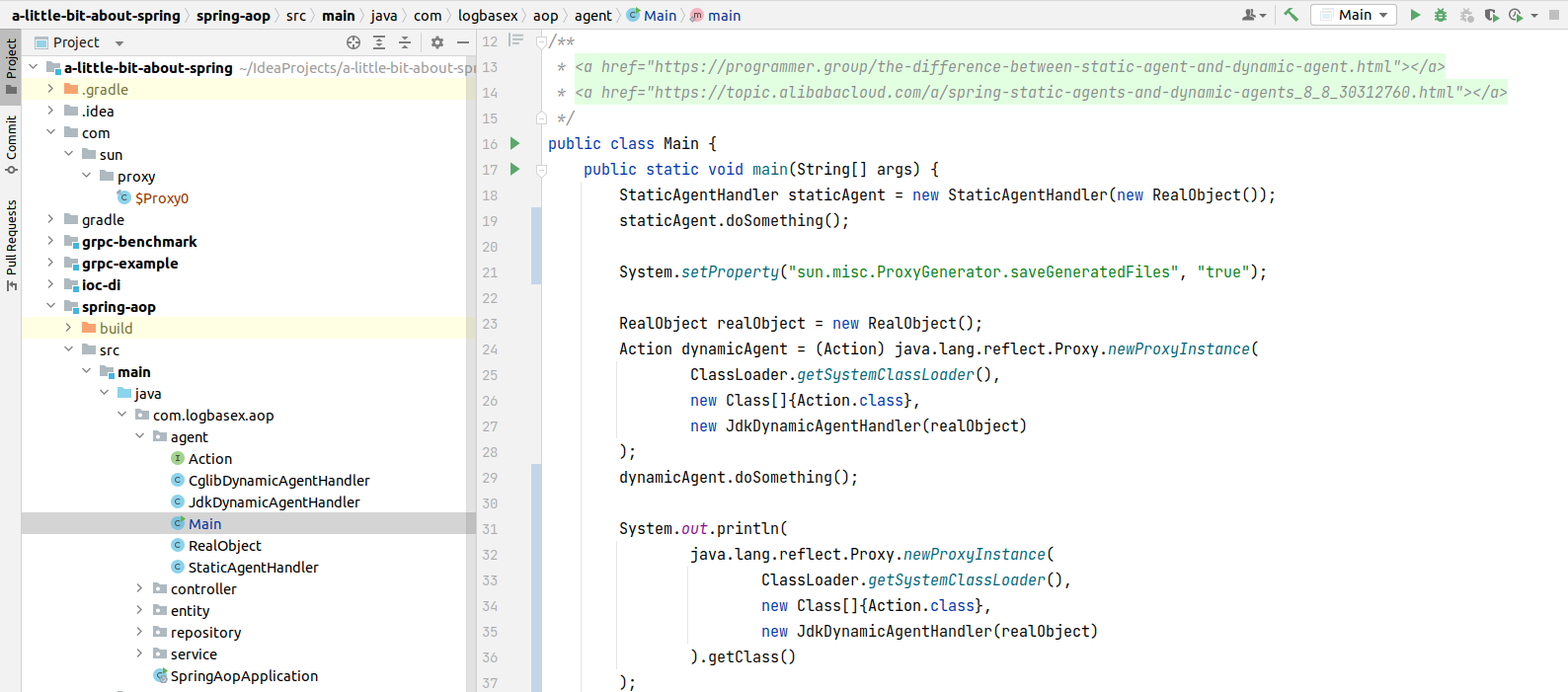 Spring Boot proxy mechanism