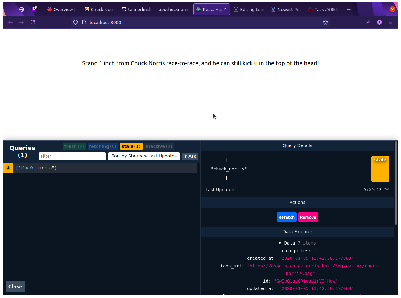 Learning react-query
