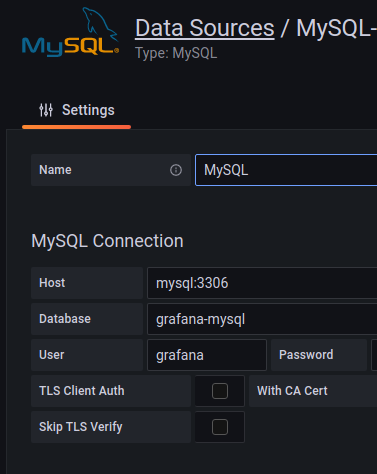 Build dashboard grafana với datasource là MySQL