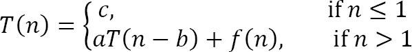 Chapter 1 Introduction 7 Main Theorems About Subtract And Conquer Recurrence Algorithms Itzone