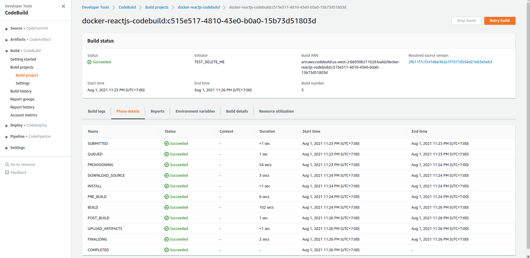 [AWS] Deploy Reactjs App Trên ECS Tích Hợp CI CD ( CodeCommit | CodeBuild | CodePipeline ) - AI ...