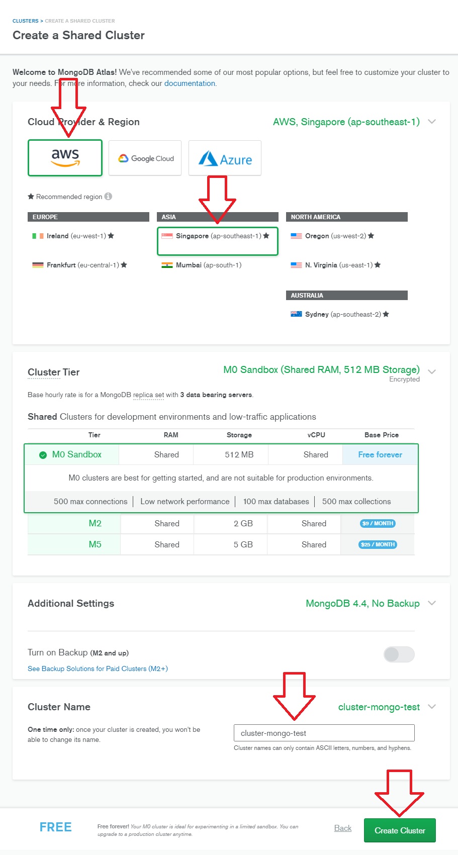 Kết nối mongoDB Atlas trong nodeJS