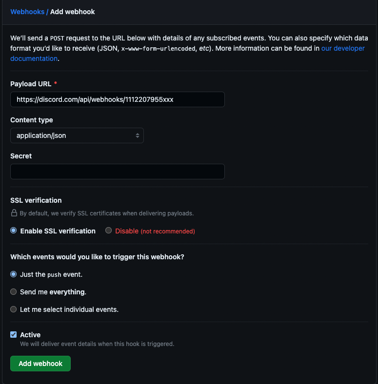 Webhooks 102: Practice send a new Github issue to Discord
