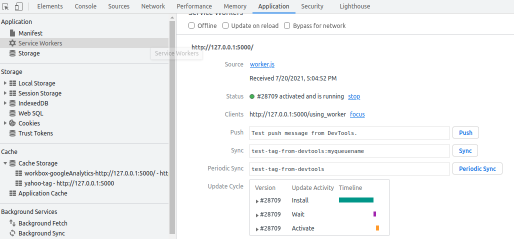 Sử dụng workbox để cache third party scripts