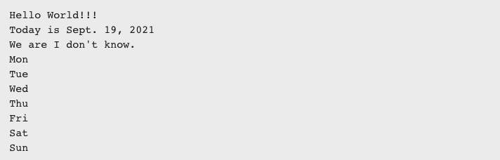 Django Template Language