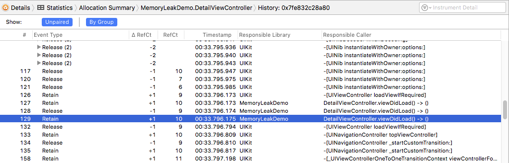 Tìm memory leaks trong app iOS với Xcode Instruments