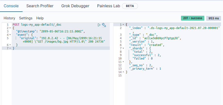 Quick start with Elasticsearch