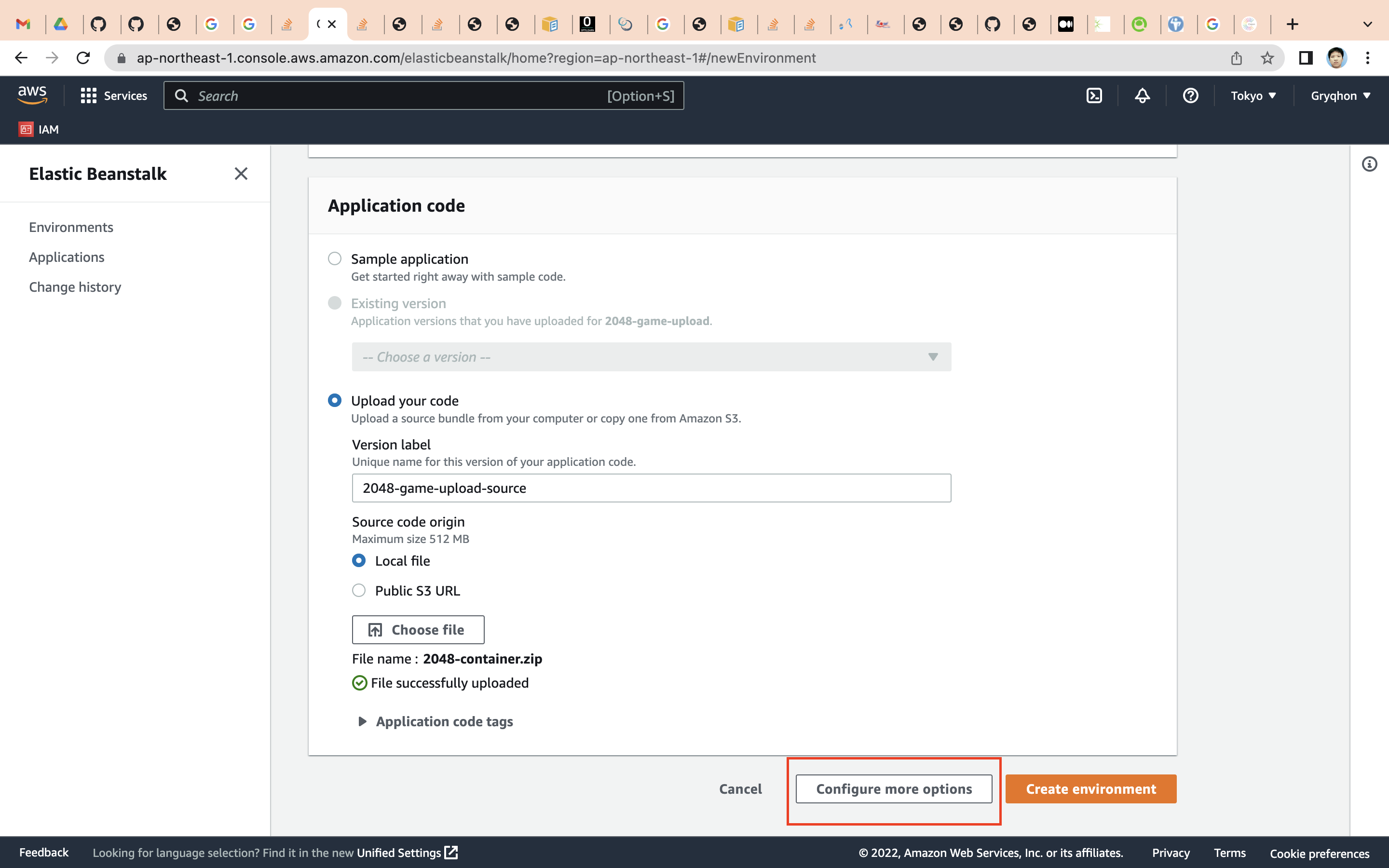 Deploy 1 app dùng container lên AWS Elastic Beanstalk