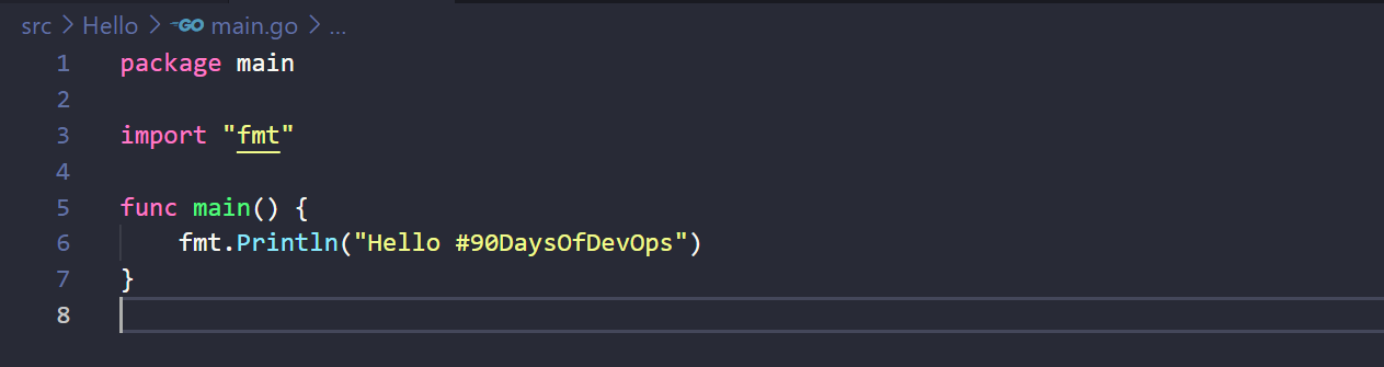 90 ngày DevOps - Ngày 9 - Giải thích mã Hello World