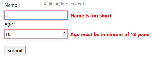 Client Side Form Validations sử dụng TypeScript