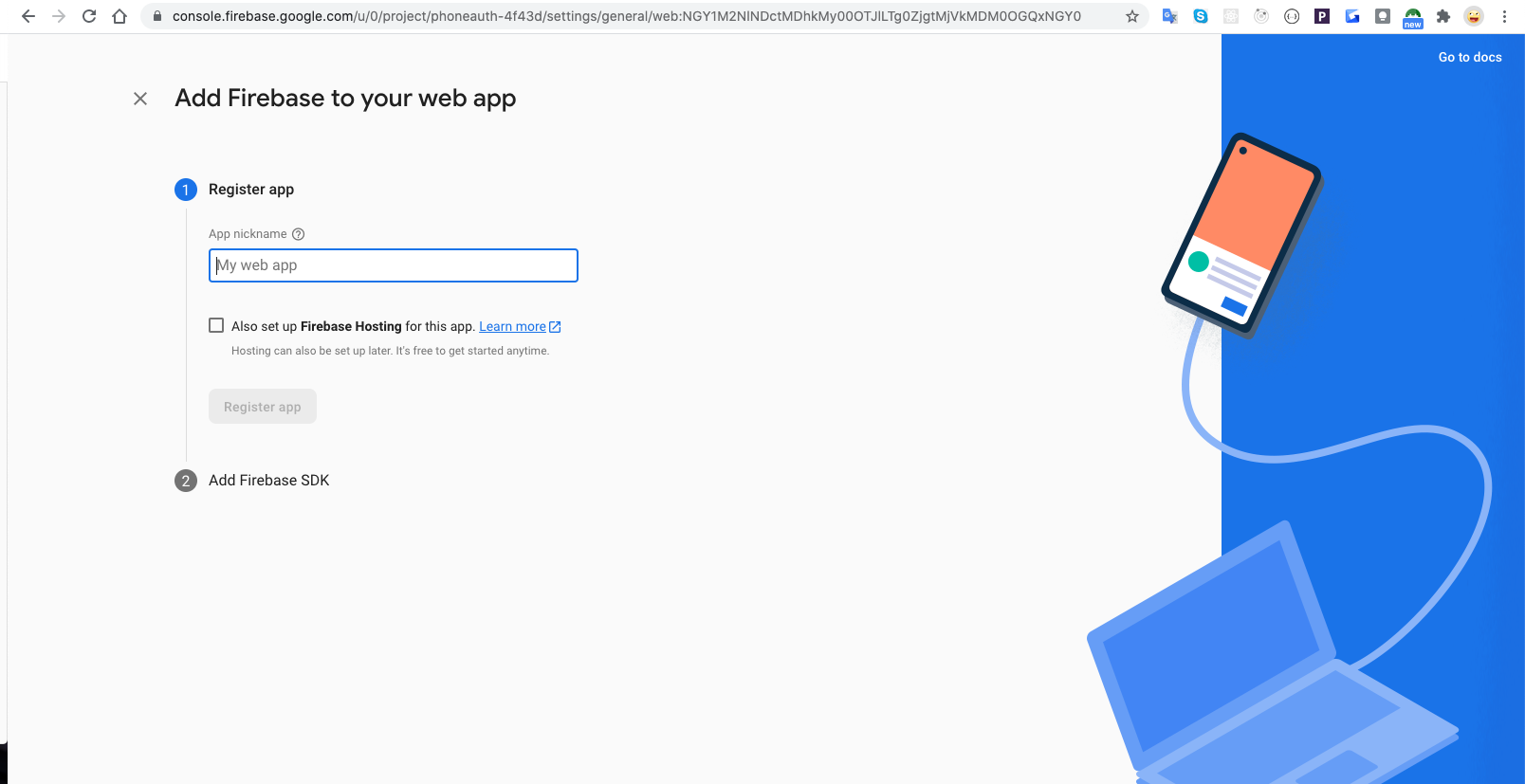 Authenticate phone number với Firebase trong ReactJS Authenticate phone number với Firebase trong ReactJS