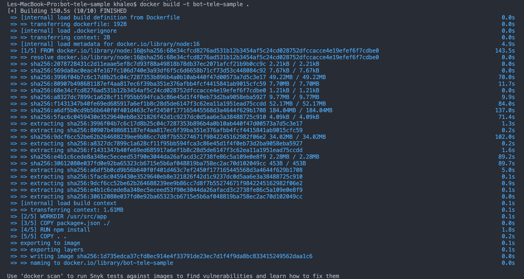 Giao tiếp với Bot Telegram với Node.js + Docker + EC2 AWS (Phần 2)