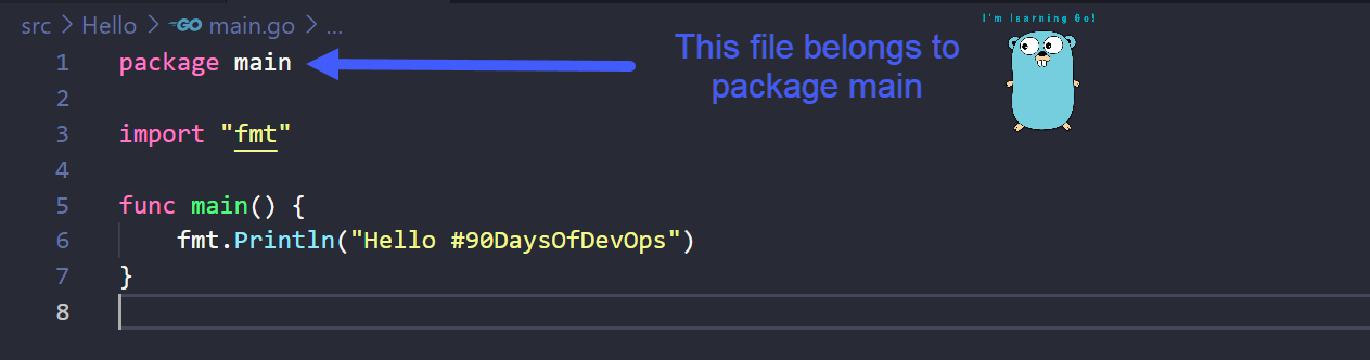 90 ngày DevOps - Ngày 9 - Giải thích mã Hello World