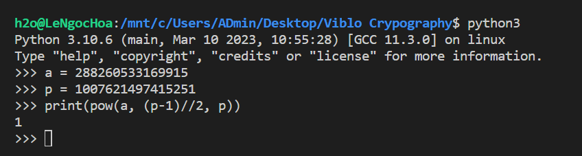 Modular math in Cryptography - Module trong mật mã học