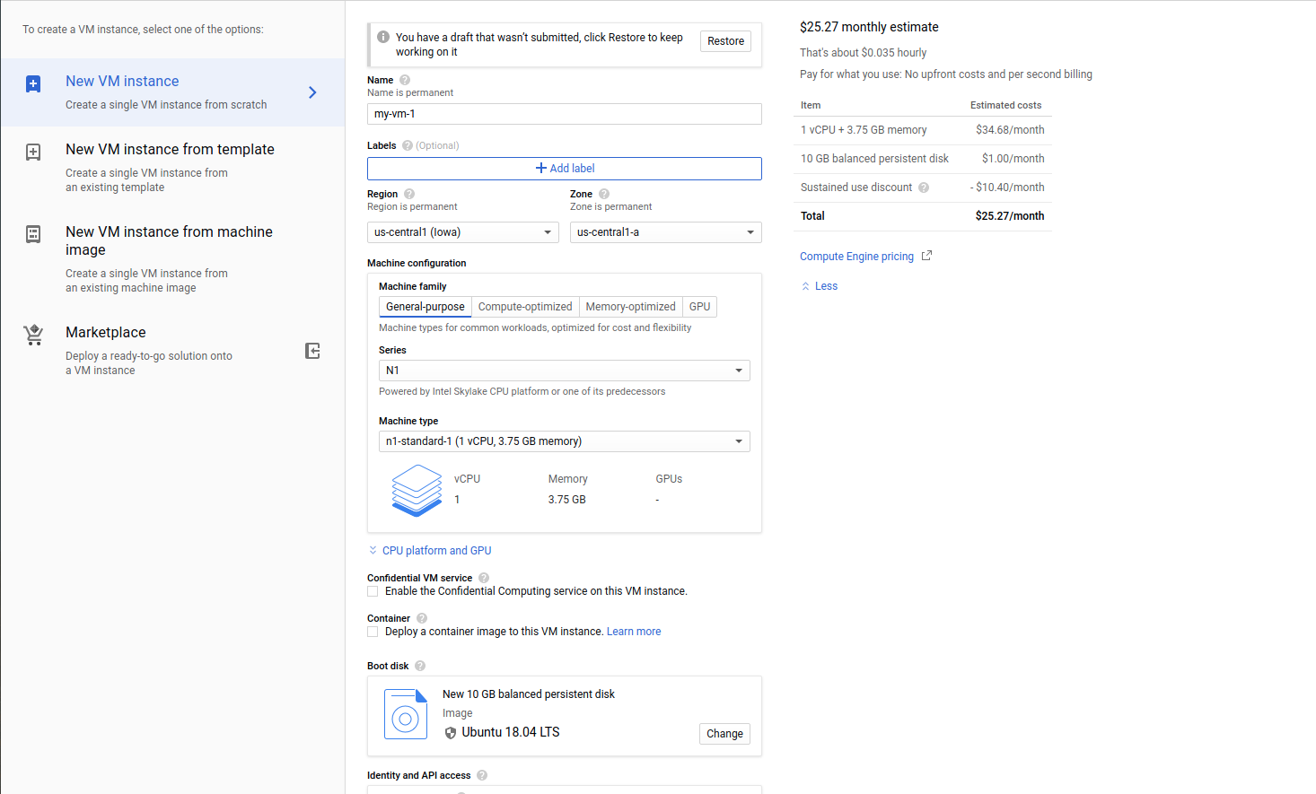 GOOGLE COMPUTE ENGINE IN GOOGLE CLOUD PLATFORM (GCP)