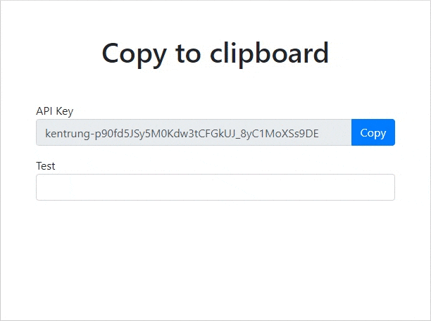 Vanilla JS: Copy to clipboard - kentrung