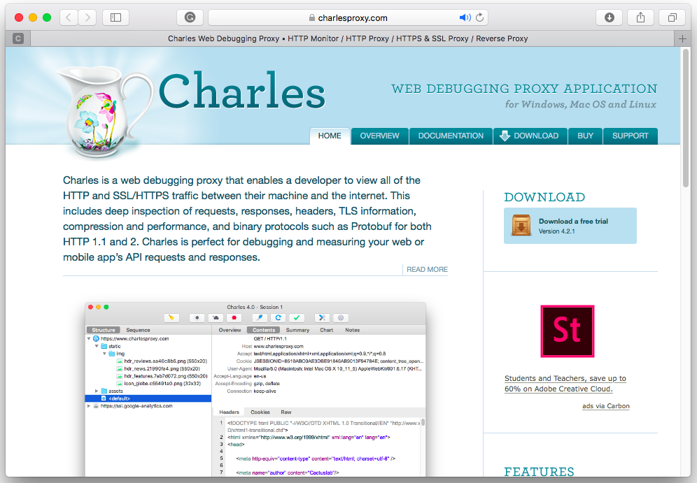 Giới thiệu về Charles Proxy