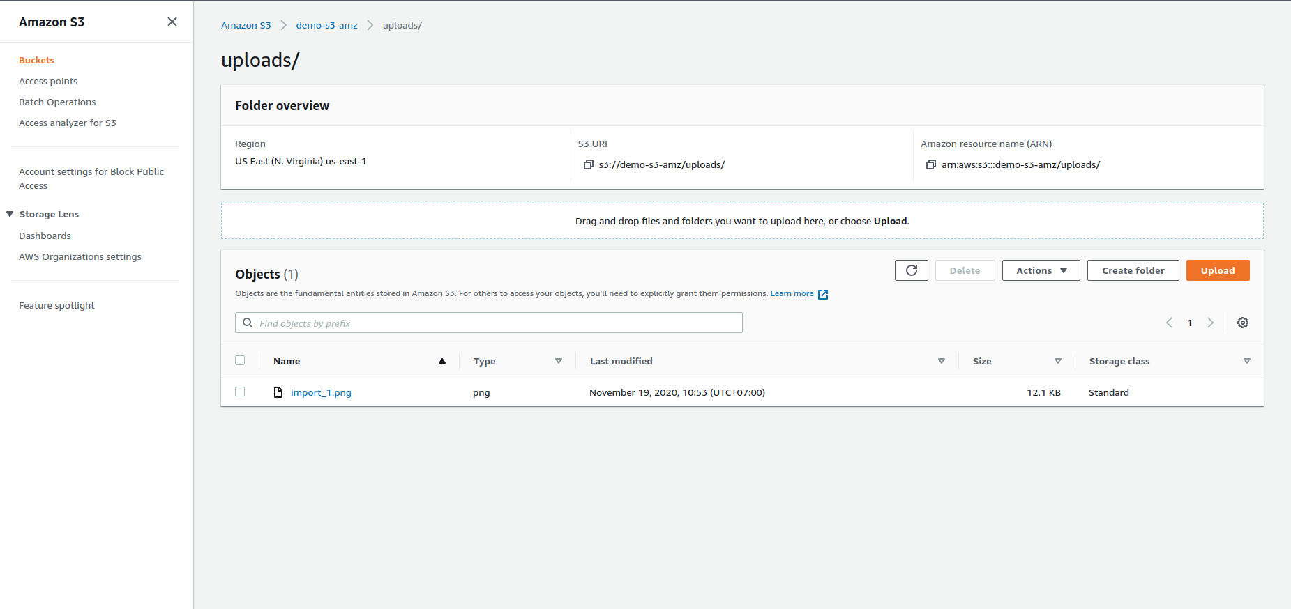 Upload và xem file đã upload trên s3