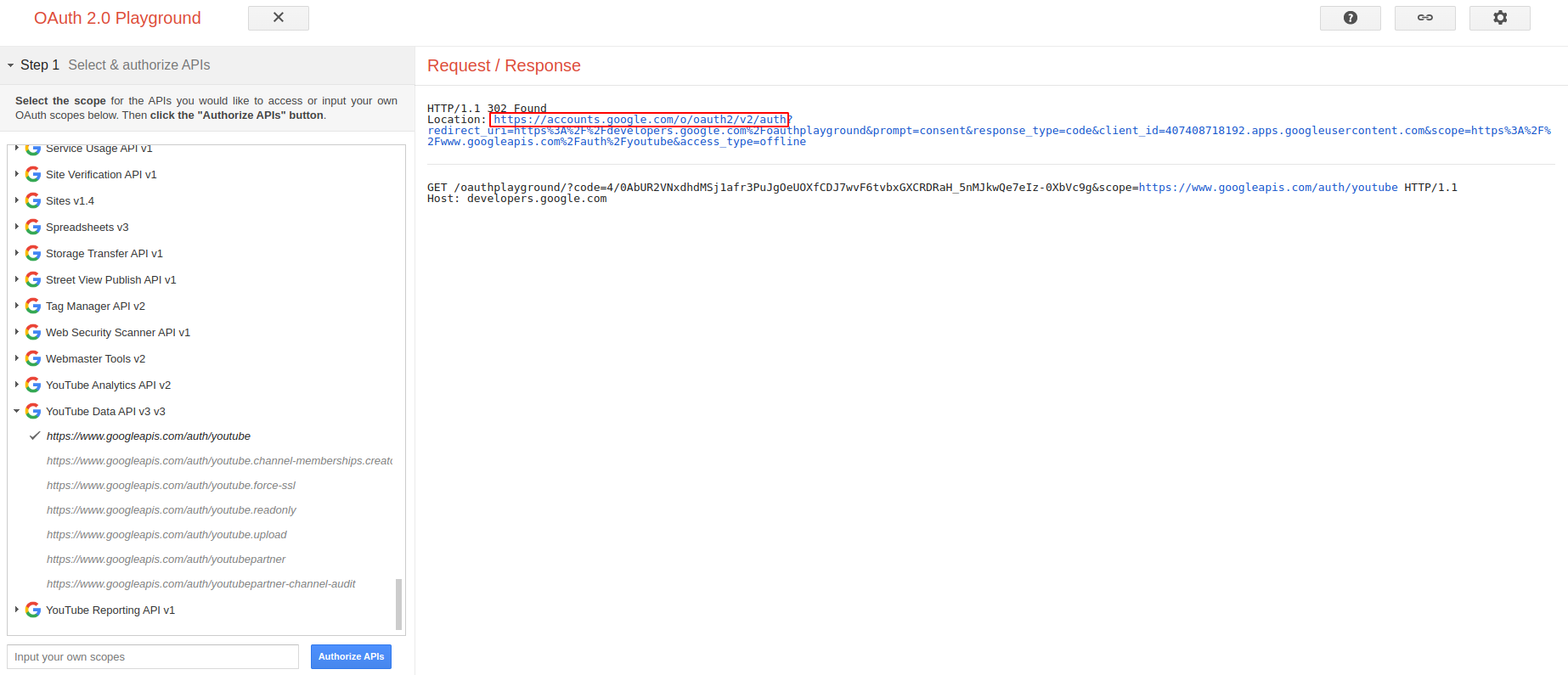 Oauth2 and Youtube channel's videos crawler