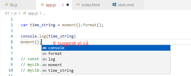Viết jsdoc cho một thư viện cũ
