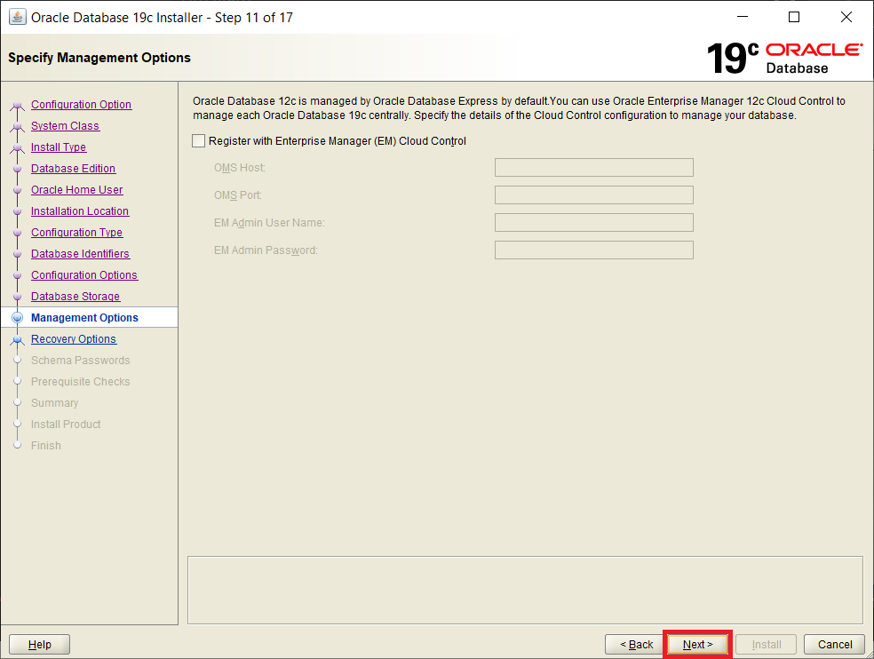 Cài đặt Oracle Database 19c Trên Windows
