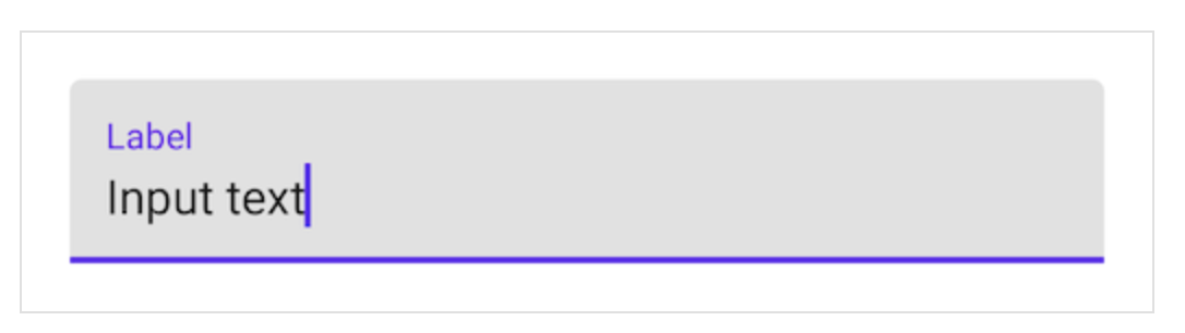 Text fields theo chuẩn Material design