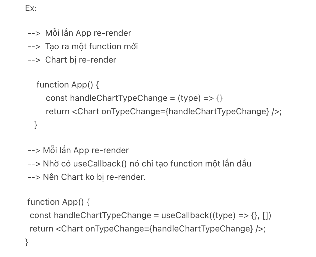 UseCallback và UseMemo?