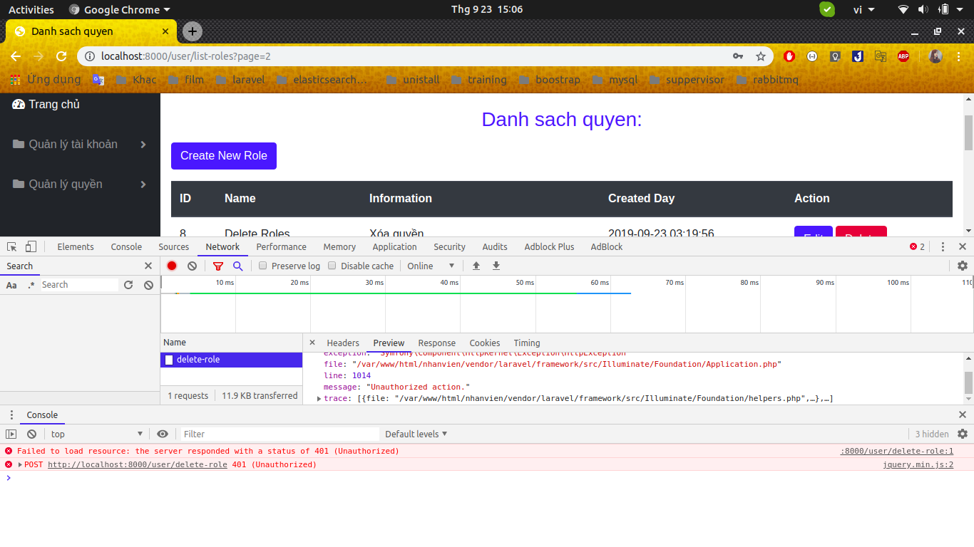 Phân quyền trong laravel - Viblo