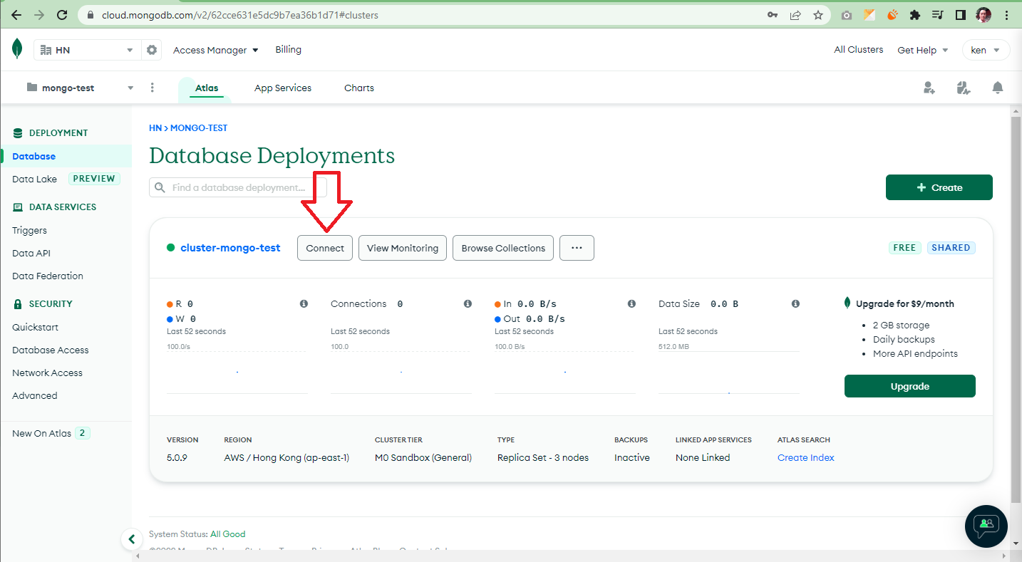 Kết Nối Mongodb Atlas Trong Nodejs