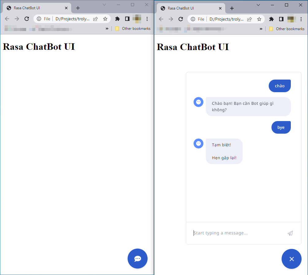 [RASA 3] - Bài 2: Nhúng Chatbot Rasa vào website UI