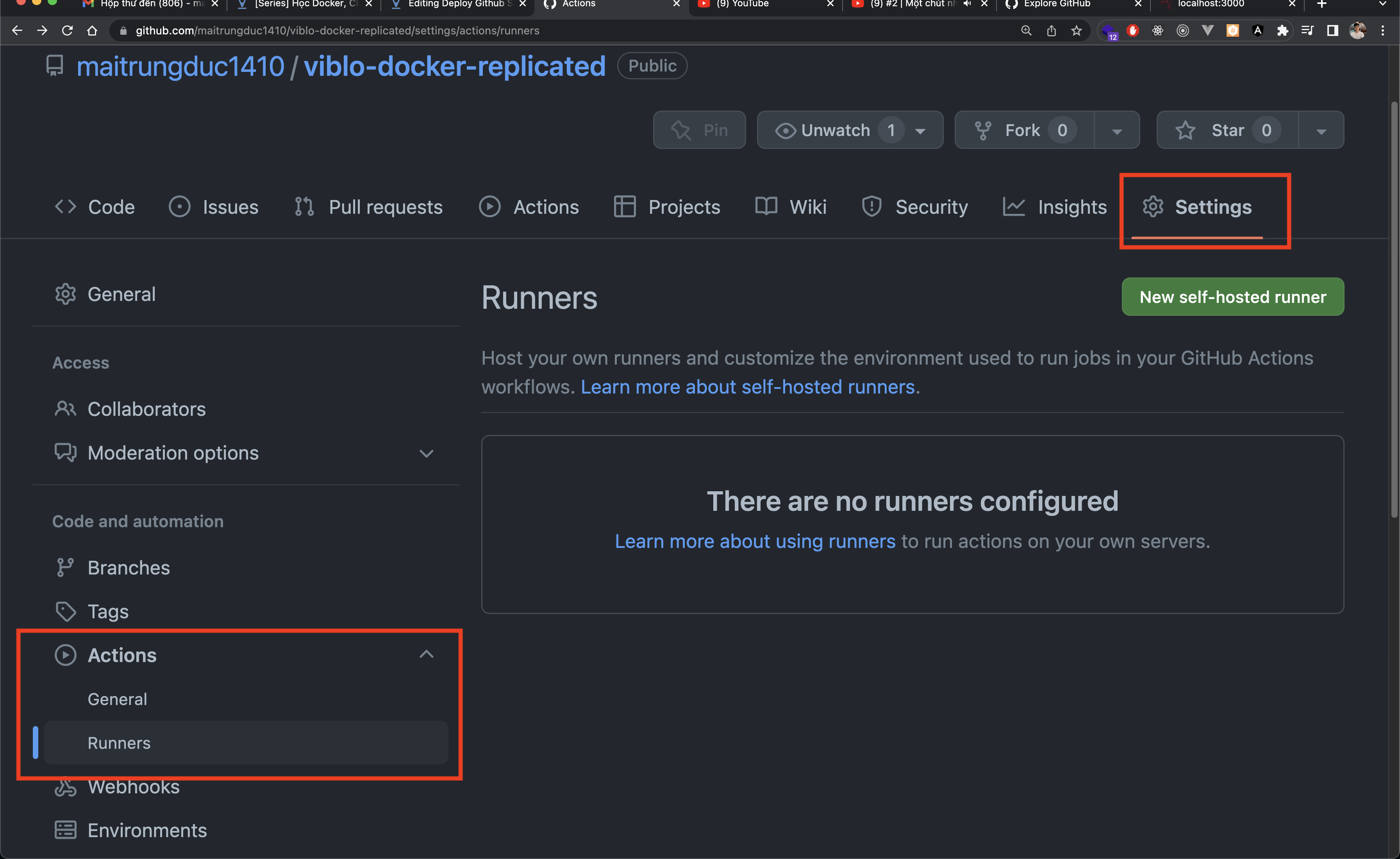 Deploy Github Self Host Runner với Docker Compose dùng Replicated Mode - Viblo