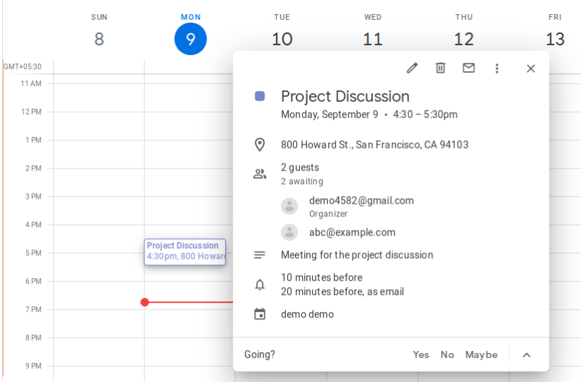 How to Create Events in Google Calendar from Ruby On Rails Application?