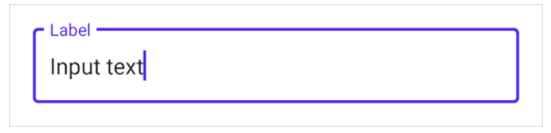 Text fields theo chuẩn Material design