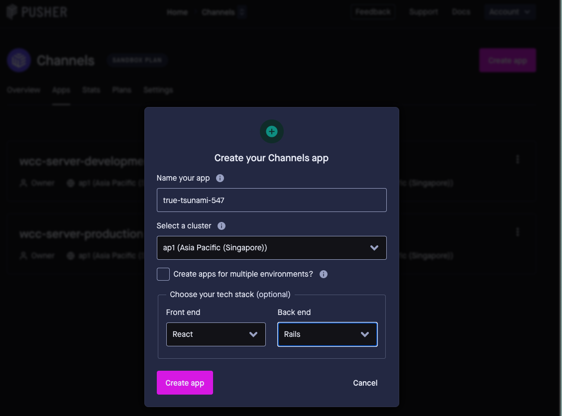 Pusher Channels - AI Design - Thiết kế web theo yêu cầu tại Hồ Chí Minh