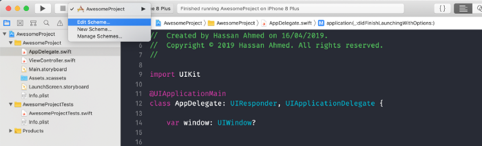 Quản lý cấu hình build theo từng môi truờng Swift