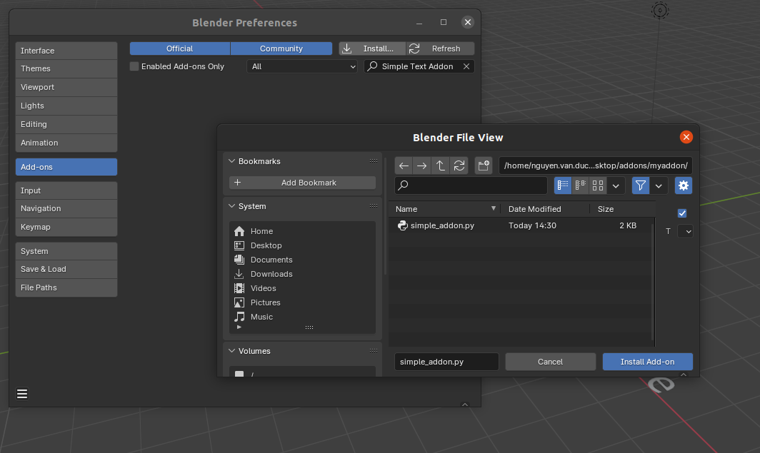 Hướng dẫn làm Blender Addon