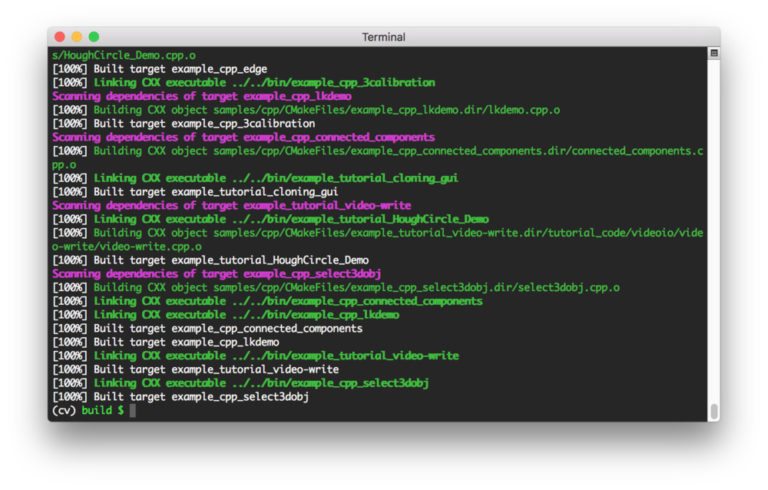 Hướng dẫn cài đặt OpenCV 4 lên MacOS (Phần 2).