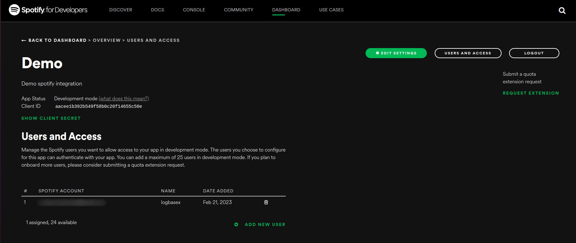Oauth2 and Spotify Integration.