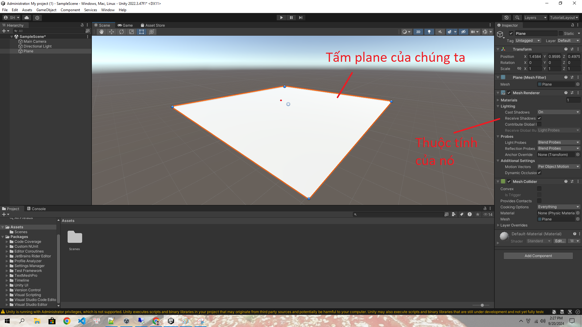 [Unity] Tự học unity xây dựng game, xây dựng map đồng cỏ part 1