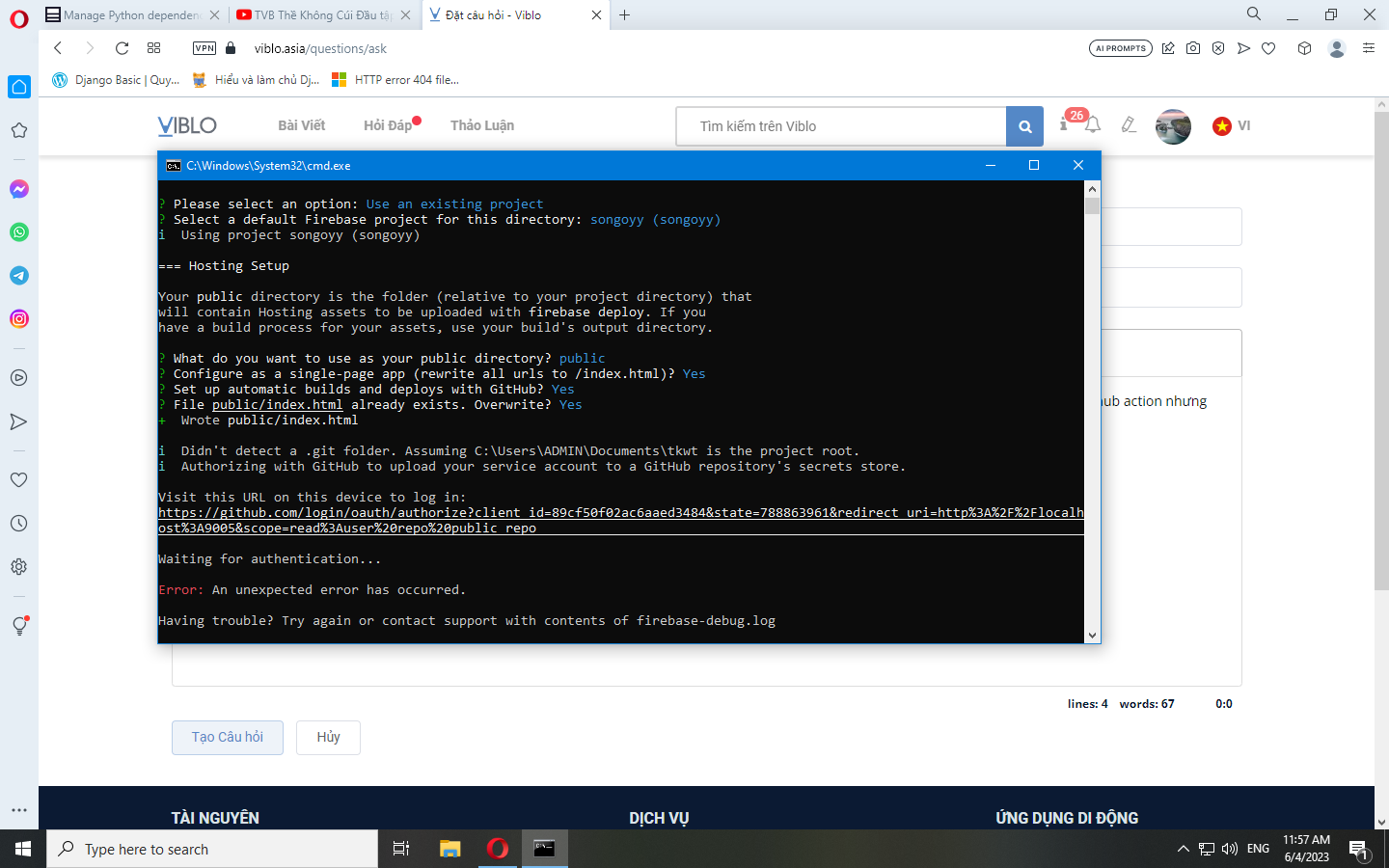 hỏi firebase - Viblo