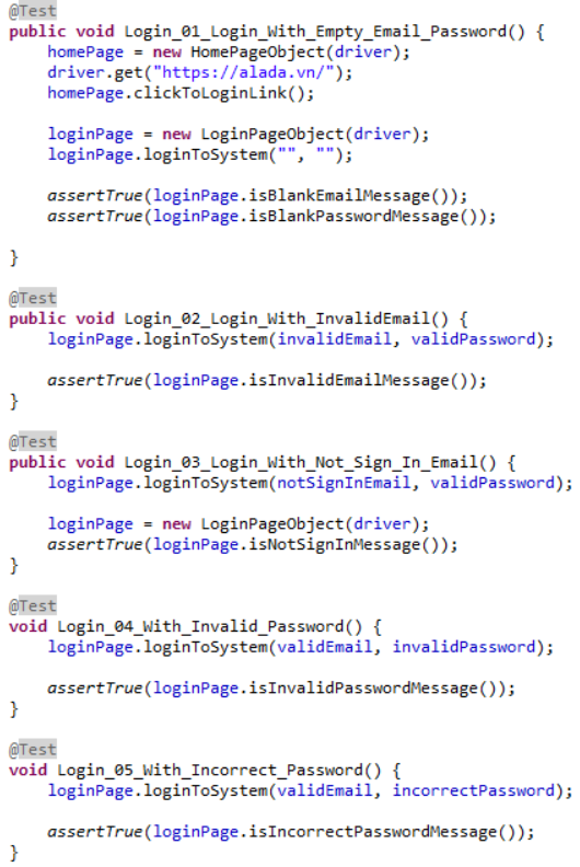 Page Object Pattern/Page Object Model trong automation test.