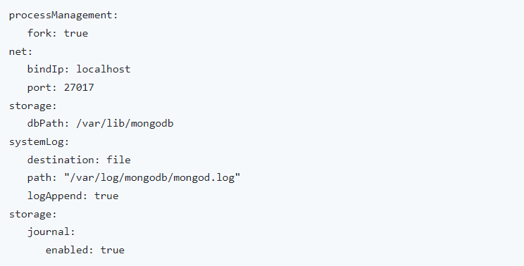 Tiêu hoá file cấu hình MongoDB