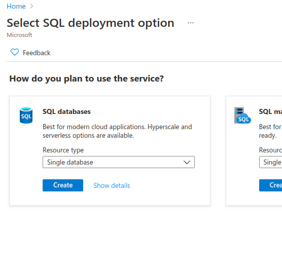 Tạo một Azure SQL Database cơ bản bằng portal trên Azure
