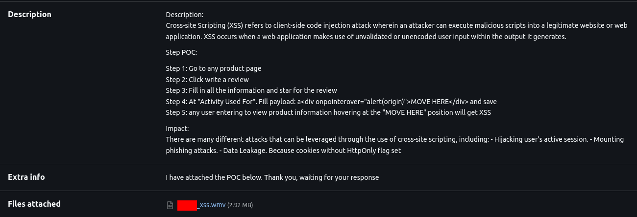 Bug bounty writeup: Lỗ hổng Stored XSS và bug bounty đầu tiên đầy sóng gió