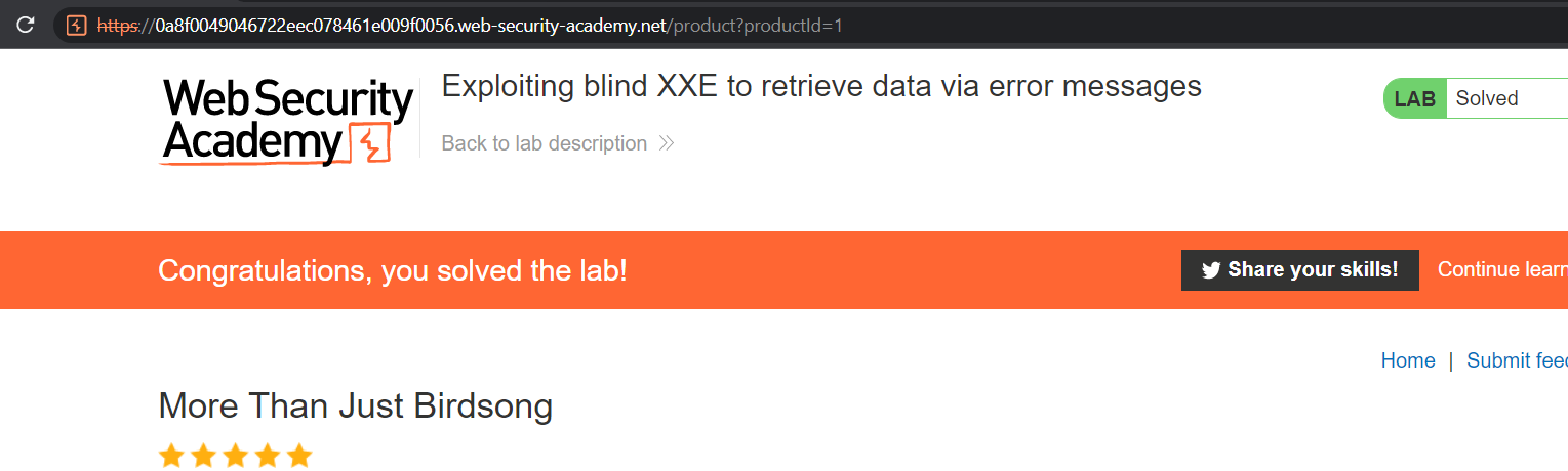 XXE injection vulnerabilities - Lỗ hổng XML (Phần 5)