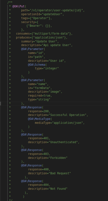 Hỏi về Swagger trong Laravel - Viblo