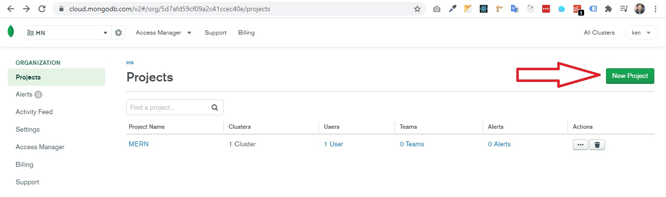 Kết nối mongoDB Atlas trong nodeJS